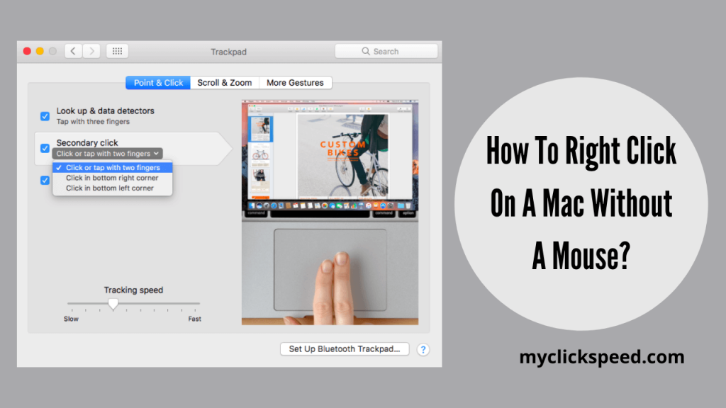 How To Right Click On A Mac Without A Mouse? | My Click Speed