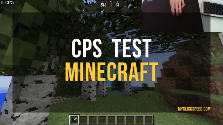 CPS Test Minecraft - Clicks Per Second | My Click Speed
